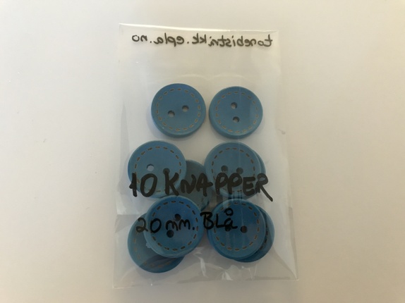 Knapper, 10 stk Blå - Epla