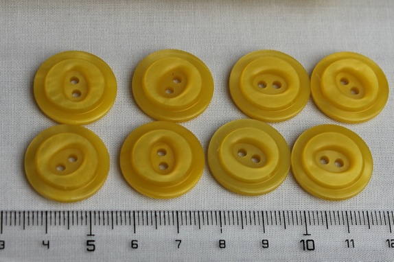 8 stk. - Knapper / Gule / - Epla