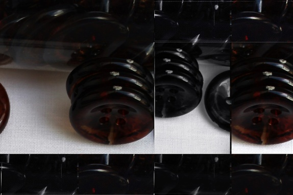 6 stk - Knapper / brune / - Epla