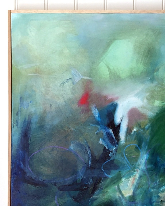 Stort abstrakt oljemaleri (Solgt, flere kommer) - Epla