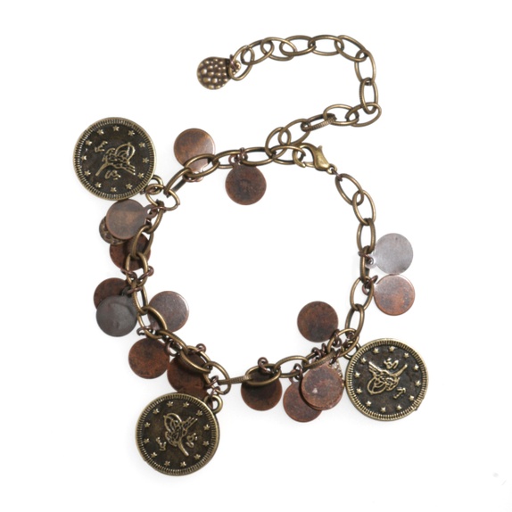 Armbånd rustikk med charms - Epla