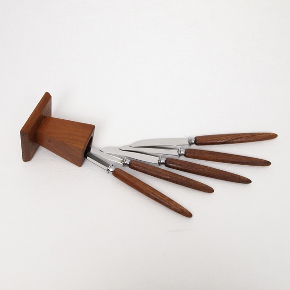 50-talls Fruktkniver Teak - Epla