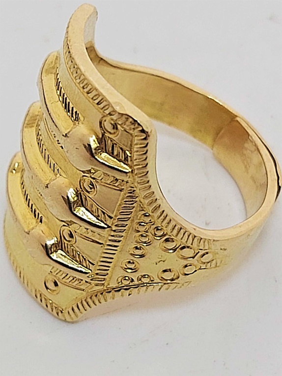 David Andersen stor Saga ring i 18 karat gull, stemplet 750 - Epla