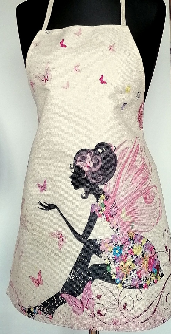 Lin Kjøkken Forkle Hagearbeid Forkle Lærer Forkle Naturgrå blomst blomster - Epla