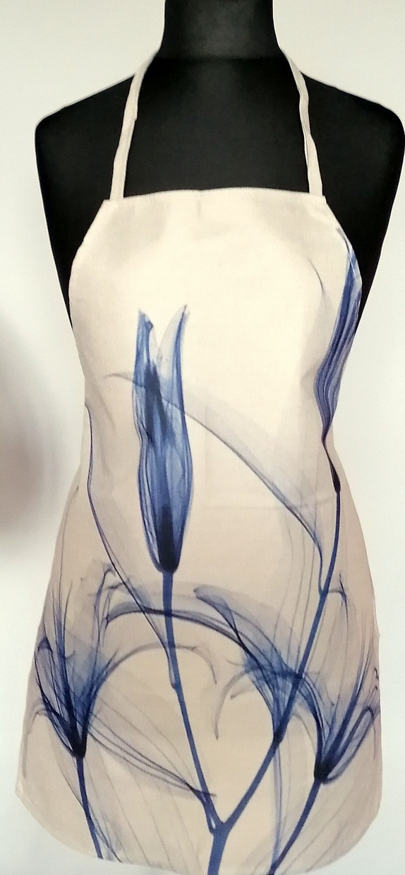 Lin Kjøkken Forkle Hagearbeid Forkle Lærer Forkle Naturgrå blomst blomster - Epla