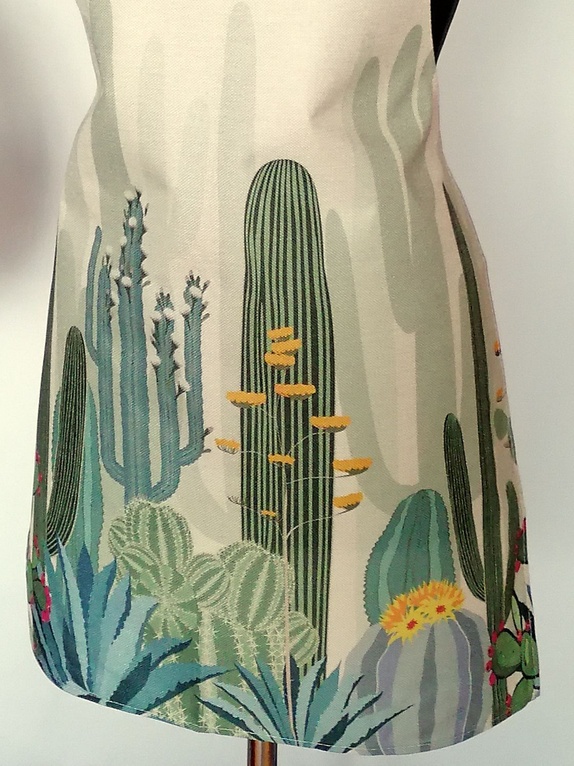 Lin Kjøkken Forkle Hagearbeid Forkle Lærer Forkle Naturgrå blomst blomster kaktus - Epla