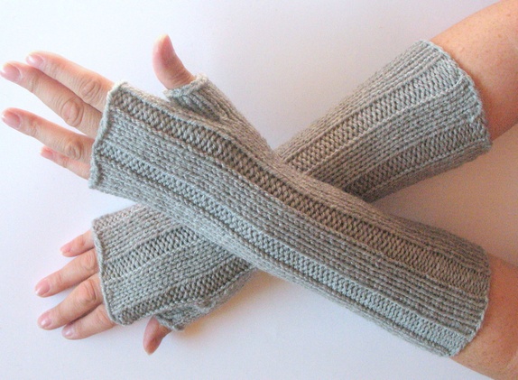 Pulsvanter Lysegrå grå Acrylic Ull - Epla