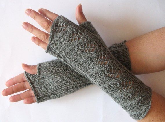 Pulsvanter Lysegrå grå Acrylic Ull - Epla