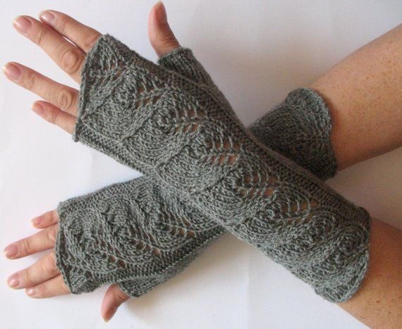 Pulsvanter Lysegrå grå Acrylic Ull - Epla