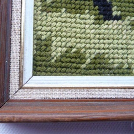 Brodert bilde m/fin ramme -70 talls - Epla