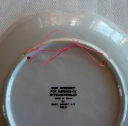 Morsom retro pynte tallerken - Epla