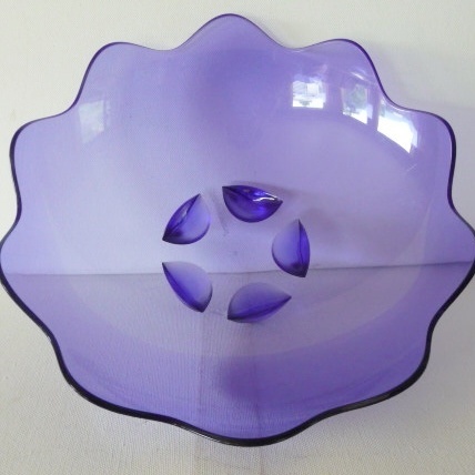 Fin stor skål / fat i blått, " Tupperware " - Epla