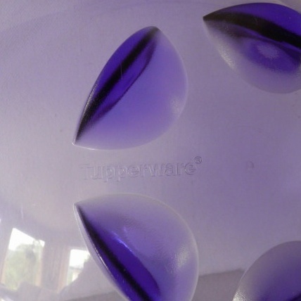 Fin stor skål / fat i blått, " Tupperware " - Epla