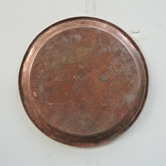 Gammelt fint fat / brett i ekte kobber. - Epla