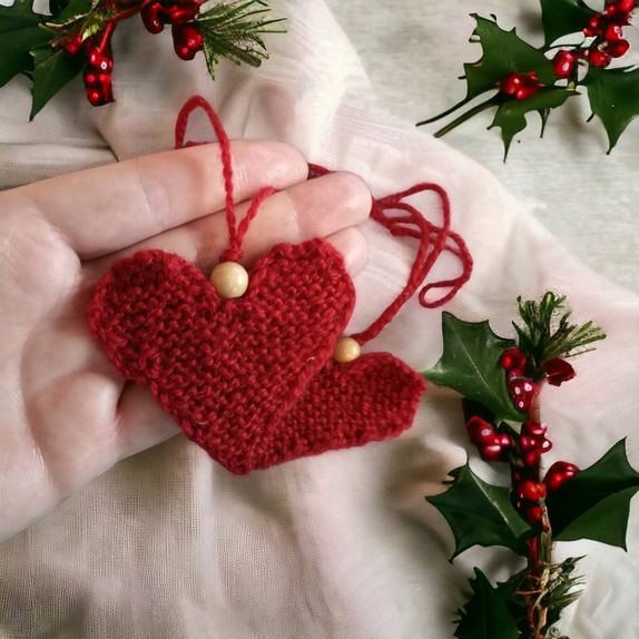 Hjerte, julerød - Epla