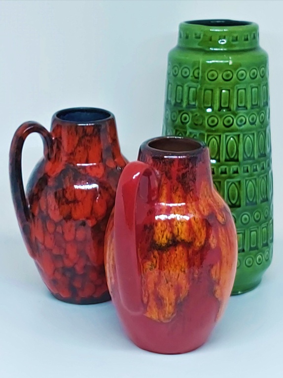 Vest tysk keramikk vase Scheurich ,Inka vase mod nr 260-22 - Epla