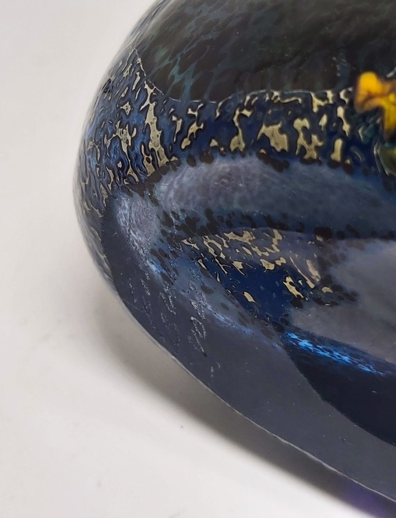 Bertil Vallien, Meteor, sylinder vase, design, kosta Boda, kunstglass, 1992, vintage - Epla