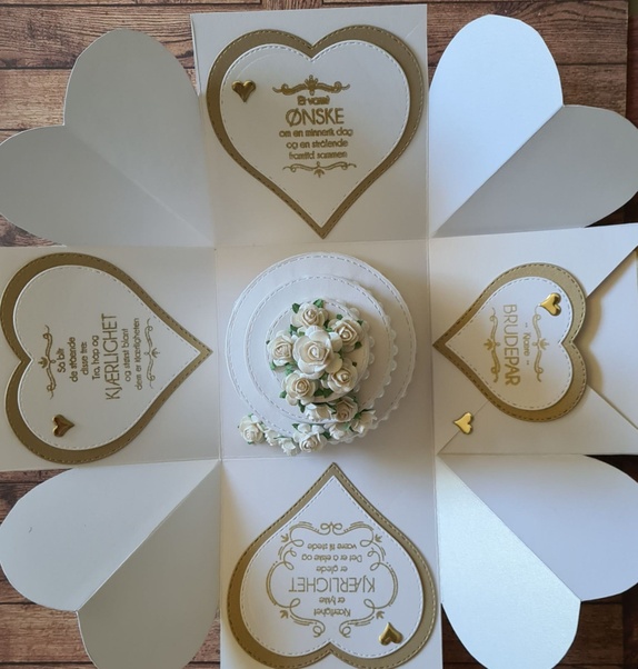 Bryllupskort / boks - Epla