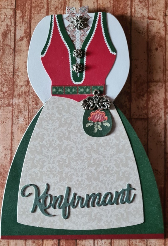 Bunads kort til konfirmant- Fantasibunad - Epla