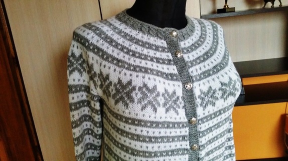 Fana kofte (L) Grå - Epla