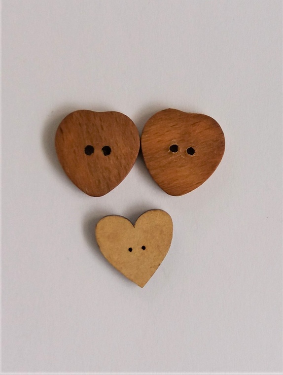 Treknapper - hjerter. - Epla