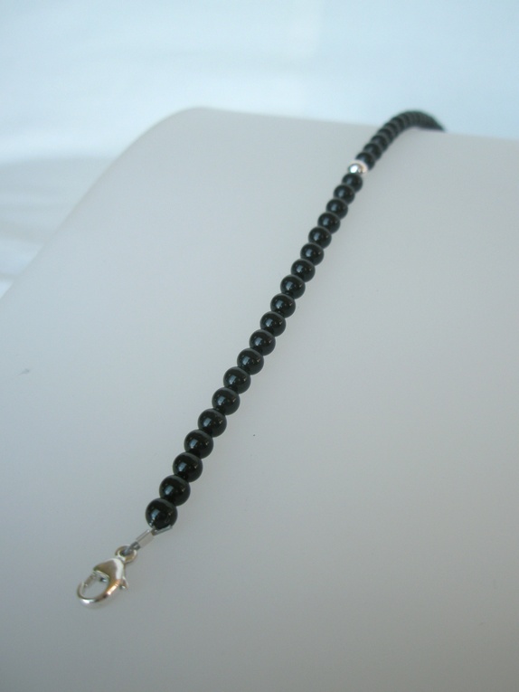 Enkelt sort armbånd - Epla