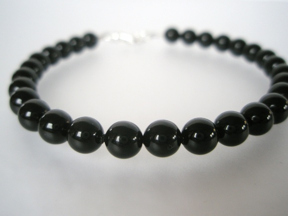 Sort Swarovski armbånd - Epla