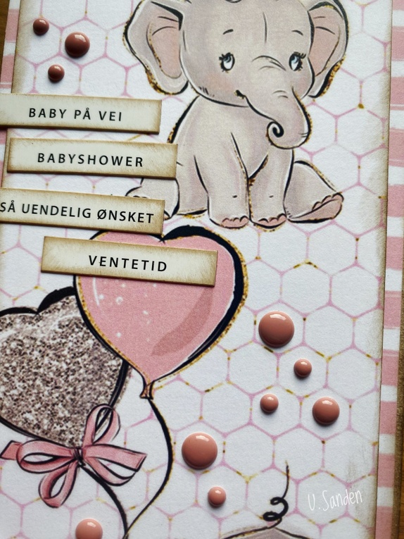 Kort til babyshower - Epla