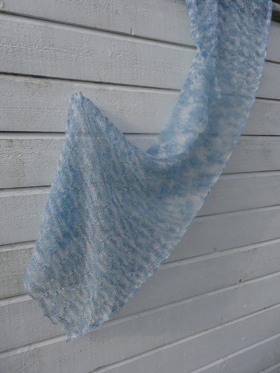 Stort mohair skjerf - Skyer - Epla