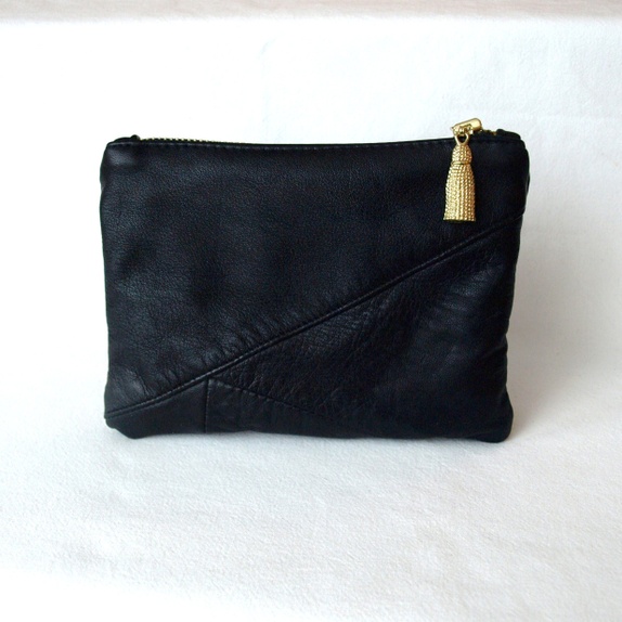 Lommebok / pung i skinn - sort - Epla