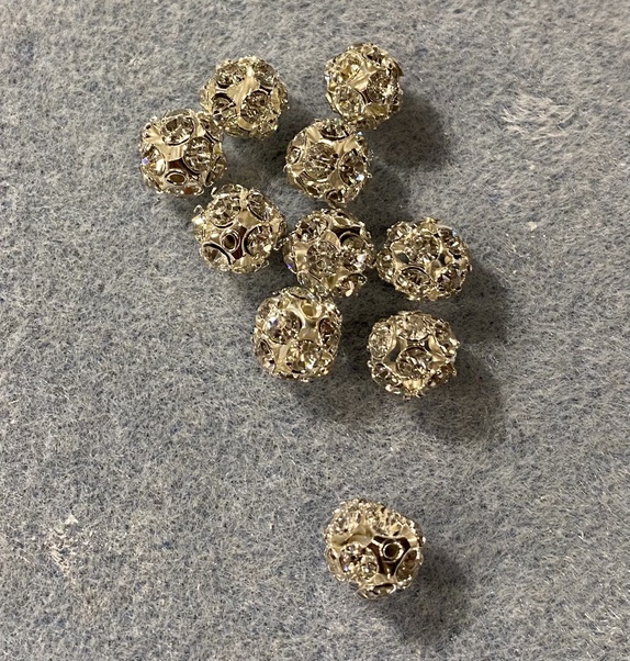 Perler metall bling 8mm 10stk (#524) - Epla