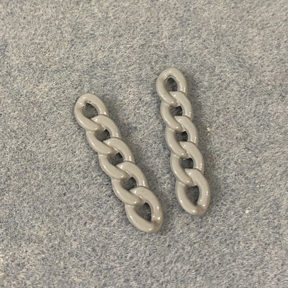 Anheng/mellomdel grå 36x8mm 2 stk (#589) - Epla