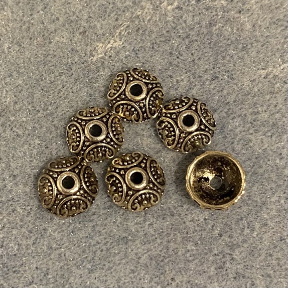 Perlekapper 10mm 6stk (#601) - Epla