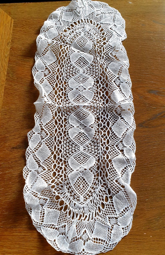 1 strikket brikke - Epla