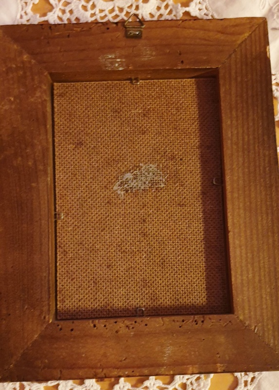 Et lite maleri/bilde med ramme - Epla