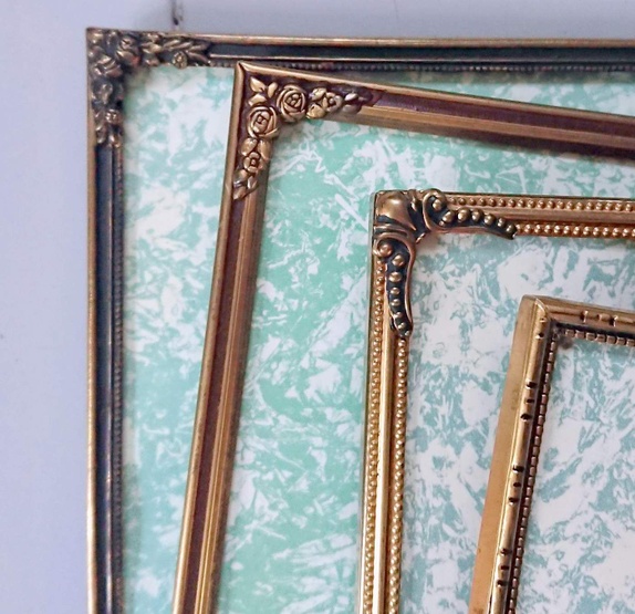 Rammesett 2: Fire gamle metallrammer - Epla