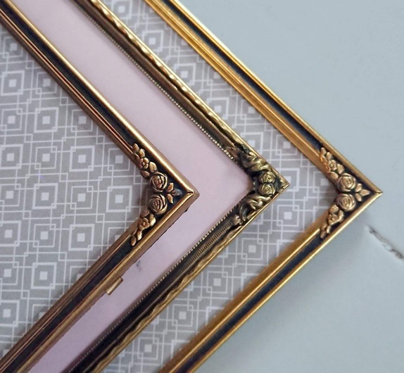 Rammesett 3: Tre like store metallrammer - Epla