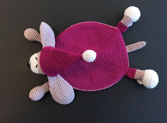 Søvnig hund Koseklut - amigurumi - Epla