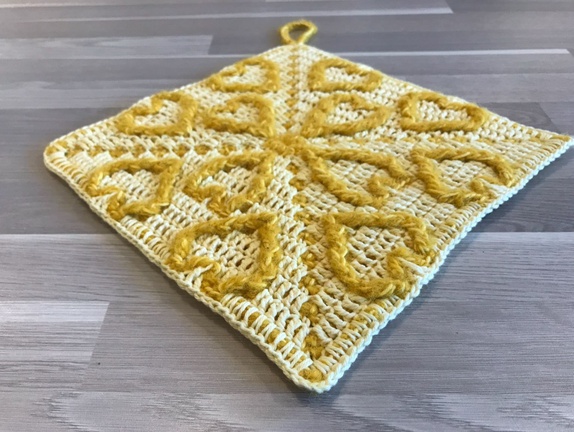 Gule grytekluter med hjerter - Epla