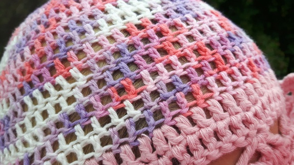 Fantastisk sommerhatt - håndheklet - Epla