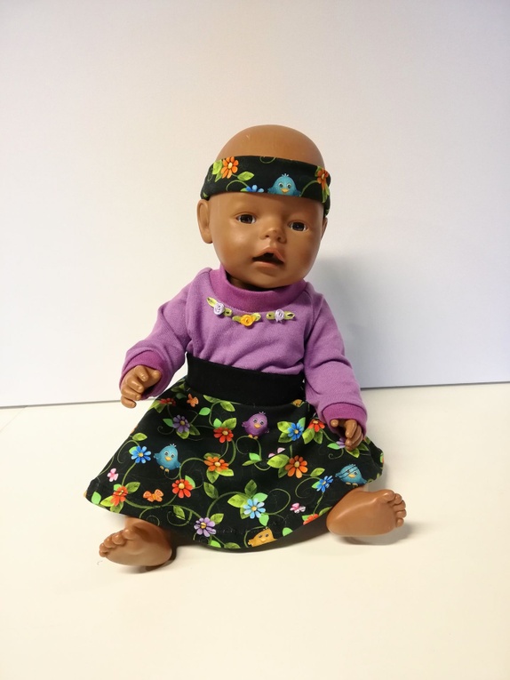 3 delt sett til dukken - Epla