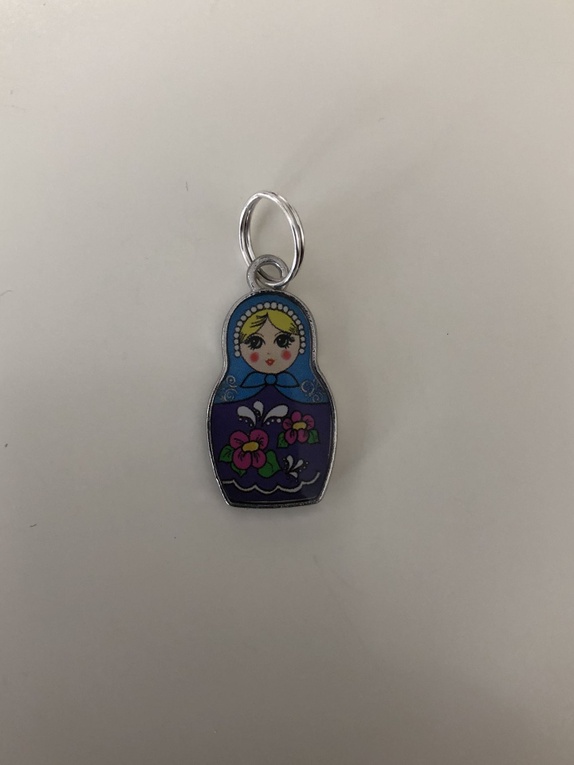 Babushka blå maskemarkør - Epla