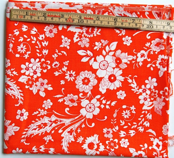 herlig Vintage stoff / Gjenbruksstoff fra 70 tallet - ubrukt - Epla