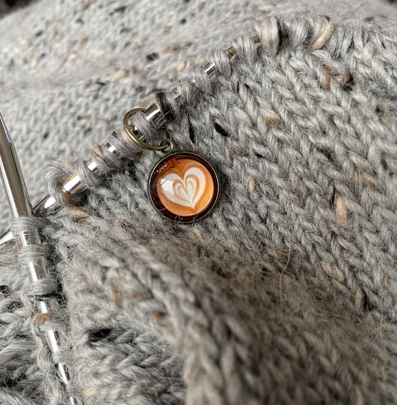 Cappuccino-hjerte, maskemarkører 8mm - Epla