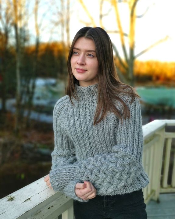 Hjemmestrikket Skappel/Sophie Elise genser - Epla