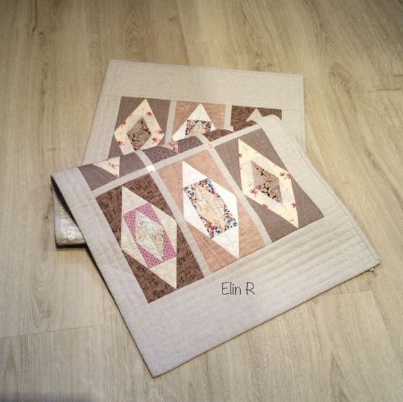 "Rødsnipp» - Patchwork løper - Epla