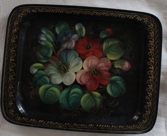 Håndmalt serveringsbrett - Epla