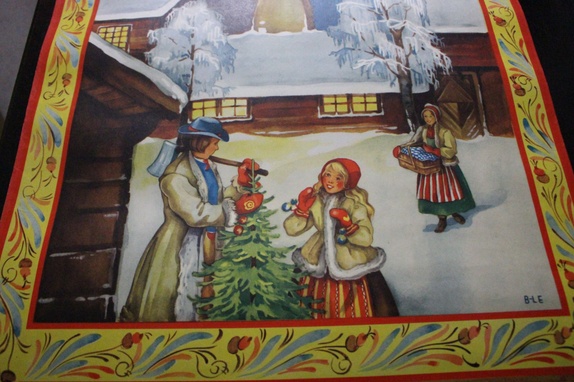 Flott Juleplakat fra 50-60 tallet - Epla