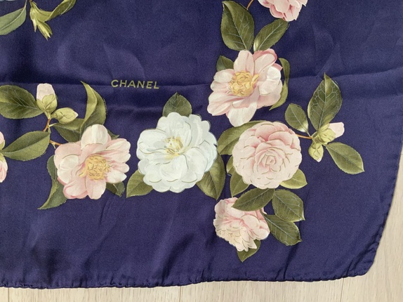 Chanel Vintage Silke Skjerf - Epla