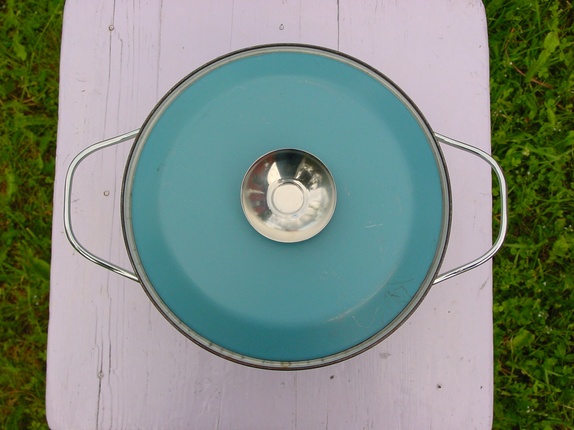 Cathrineholm kasserolle med lokk i blå lotus - Epla